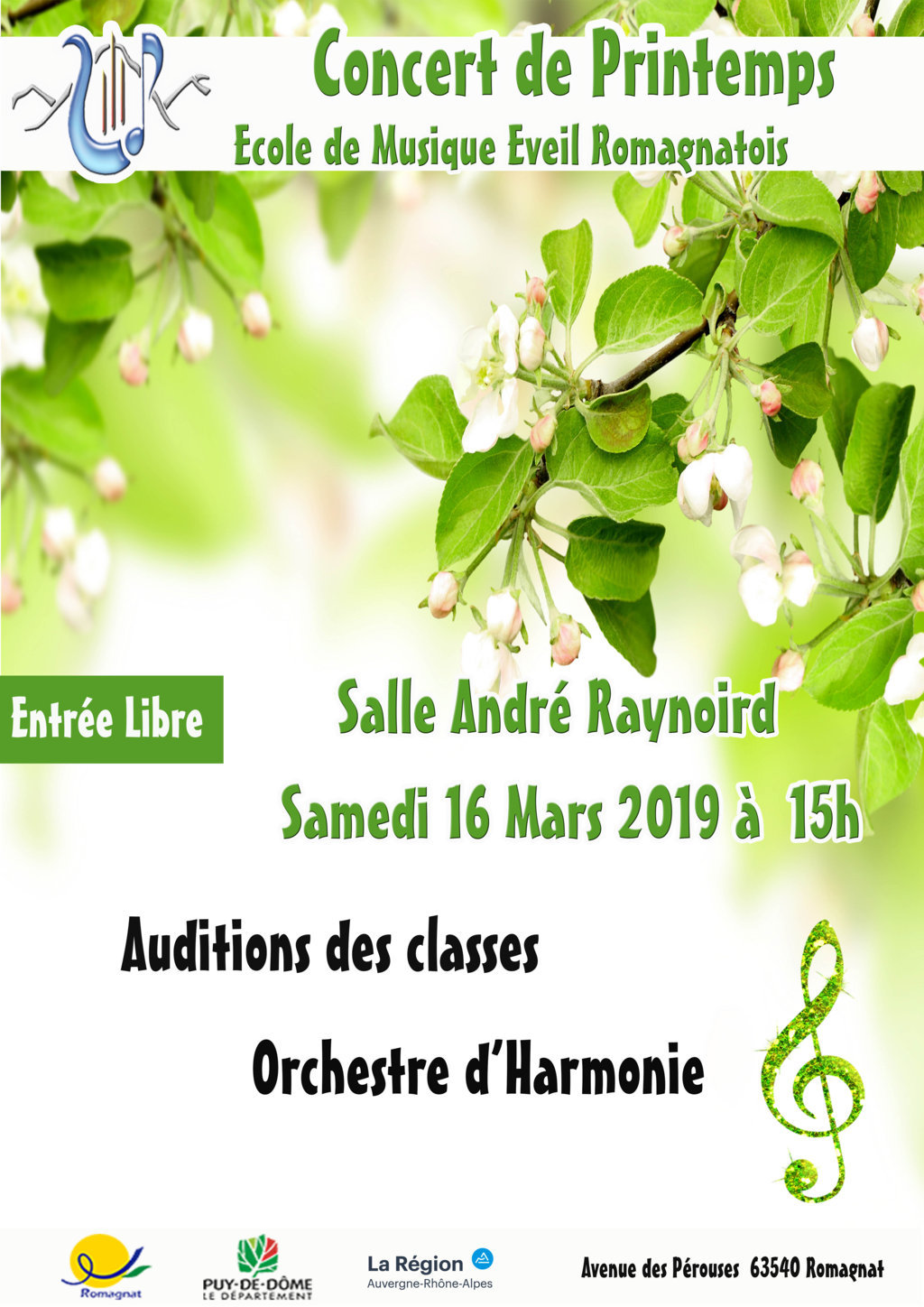 Concert de printemps - Eveil Romagnatois